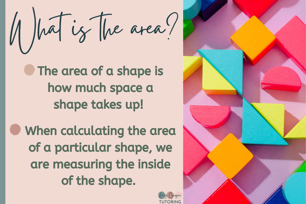 Teach your child how to find the area of shapes and make homework time ...